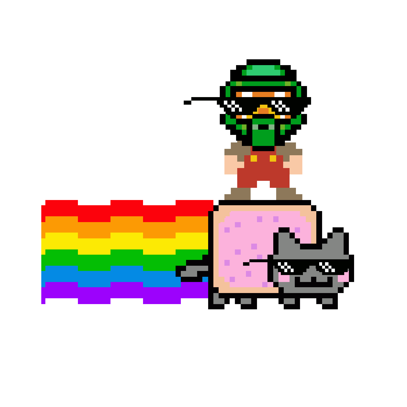 Pixilart - Super Mario/Halo by TrumpetBoiXD