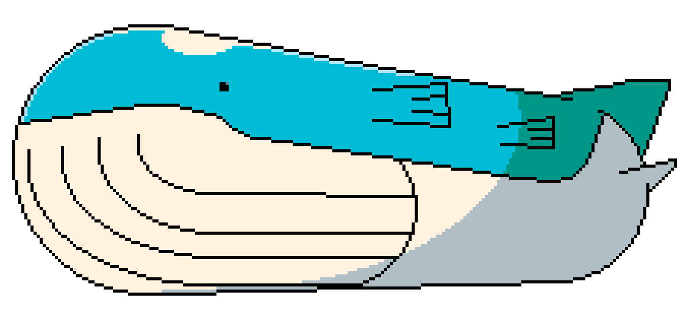 Pixilart - wailord base by NinHenry