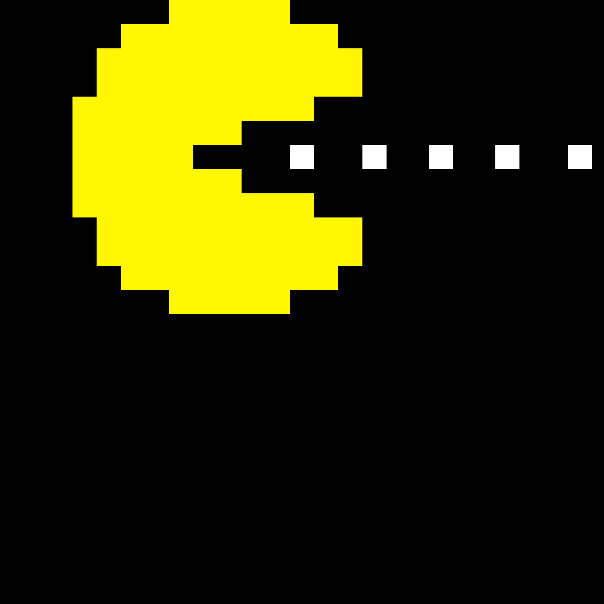 Pixilart - Pac-Man Eating by Anonymous