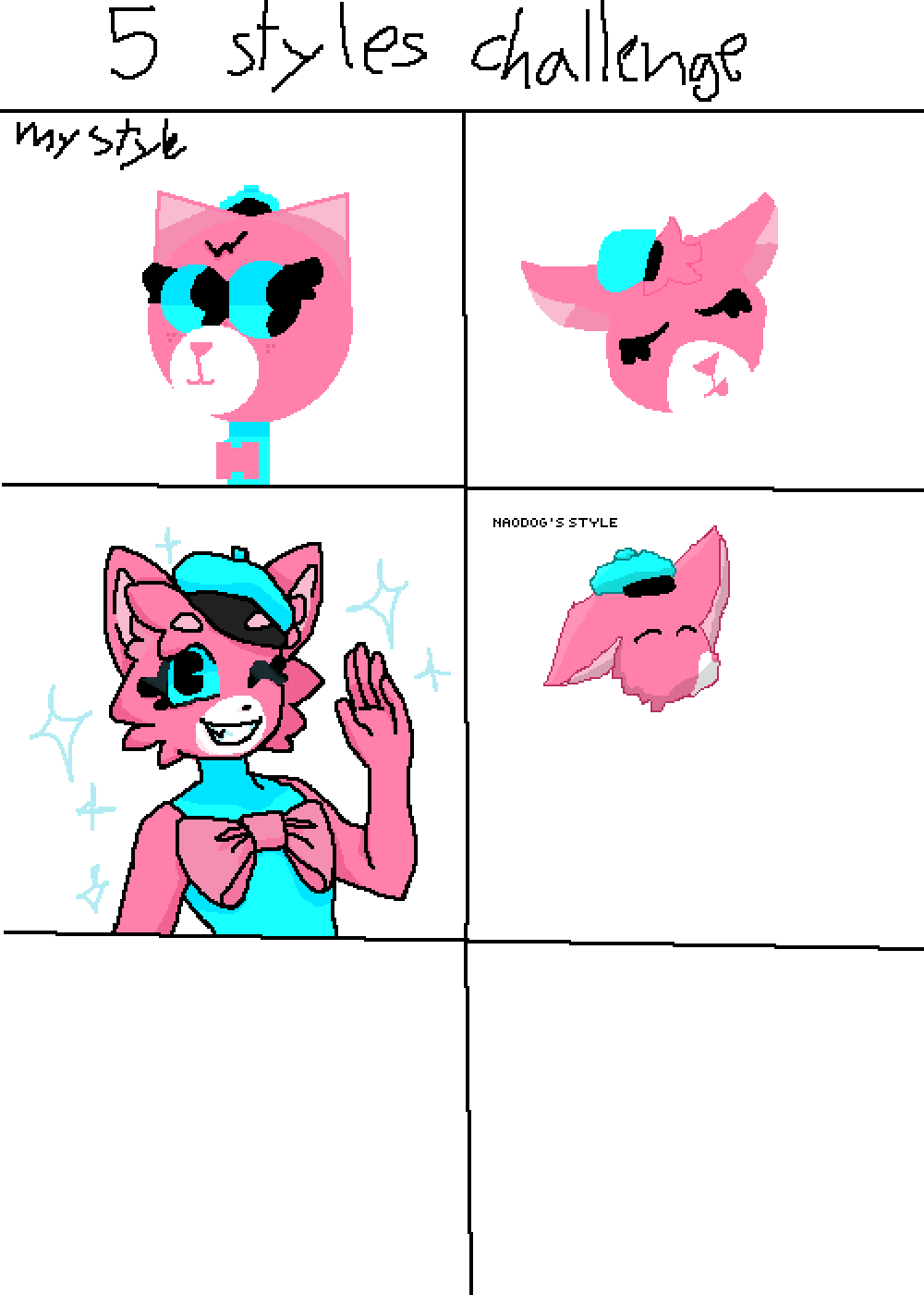 Editing 5 style challenge - Free online pixel art drawing tool - Pixilart