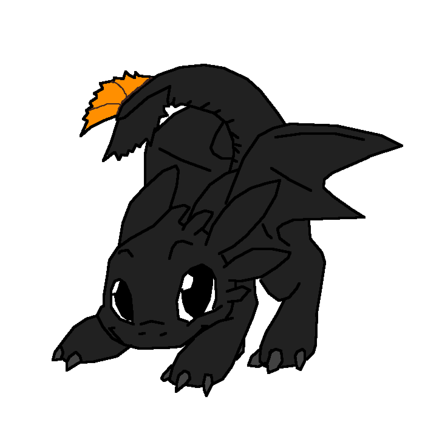 Pixilart - toothless HTTYD by izzemitchell