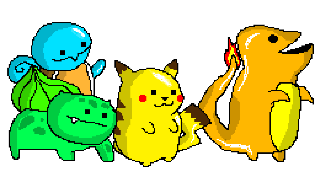 Editing pick your starter pokemon - Free online pixel art drawing tool ...