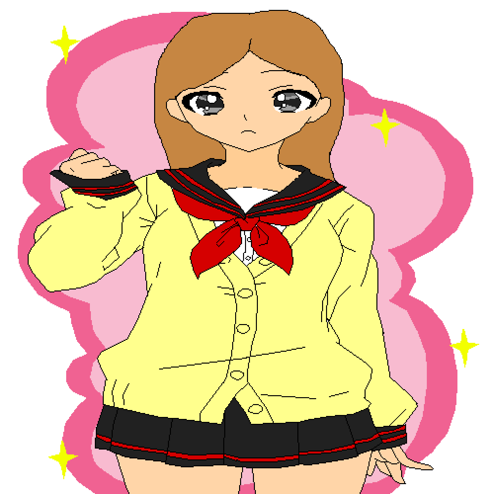 Pixilart - Anime School Girl by Basegurl