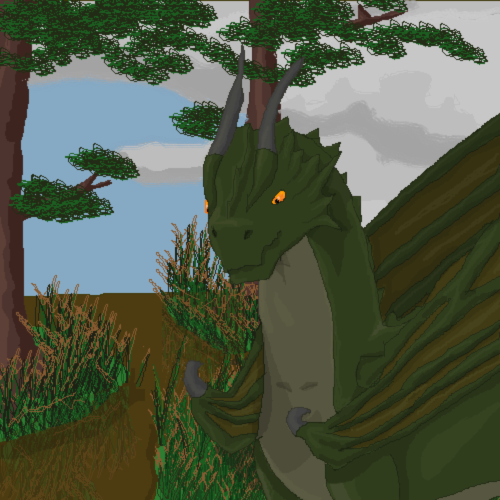 Pixilart - Swamp Dragon by PeacefulLily34