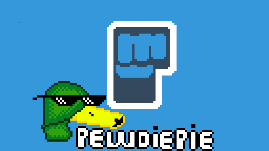 Pixilart - pewdiepie logo by fistmedady