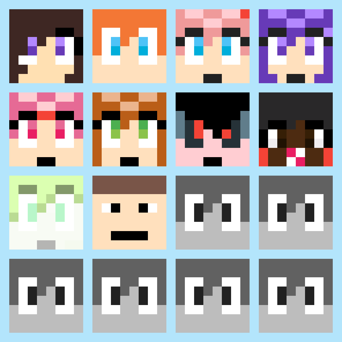 Editing minecraft skin collab - Free online pixel art drawing tool ...