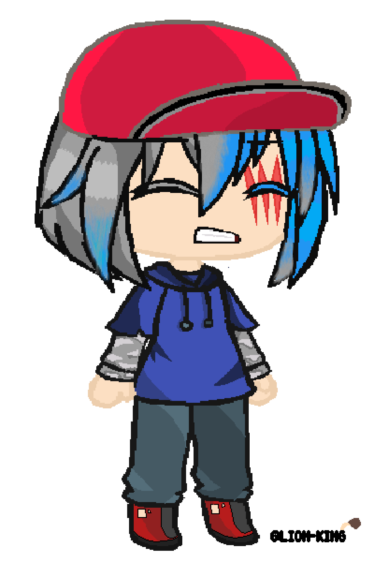 Editing gacha edit - Free online pixel art drawing tool - Pixilart