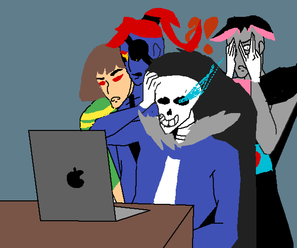 Pixilart - Undertale seeing fanfic by melaniemartinex