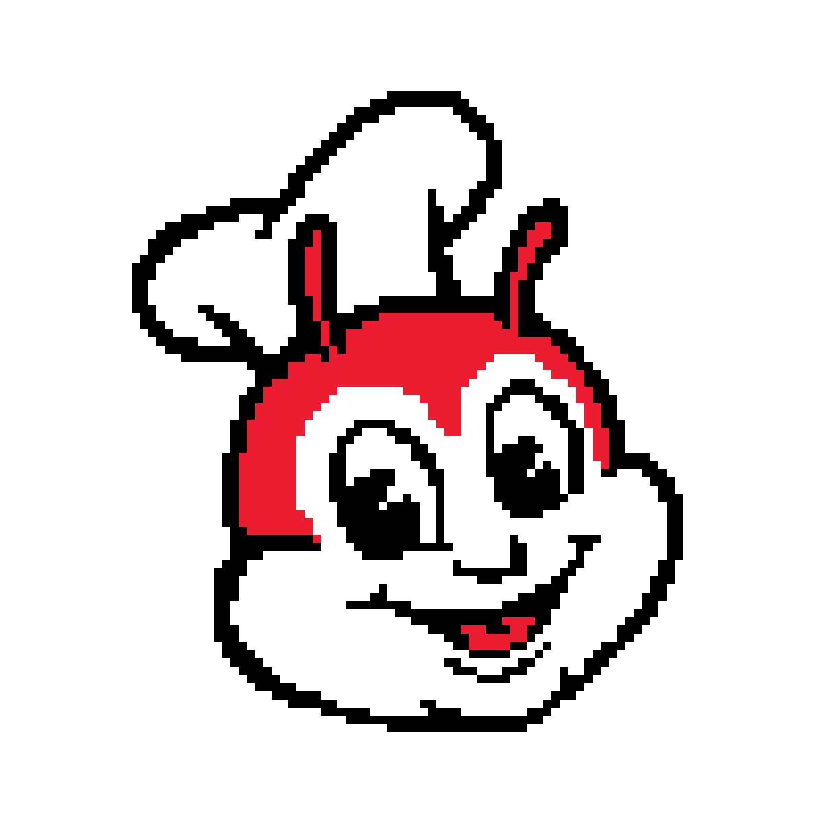 Editing Jollibee - Free online pixel art drawing tool - Pixilart