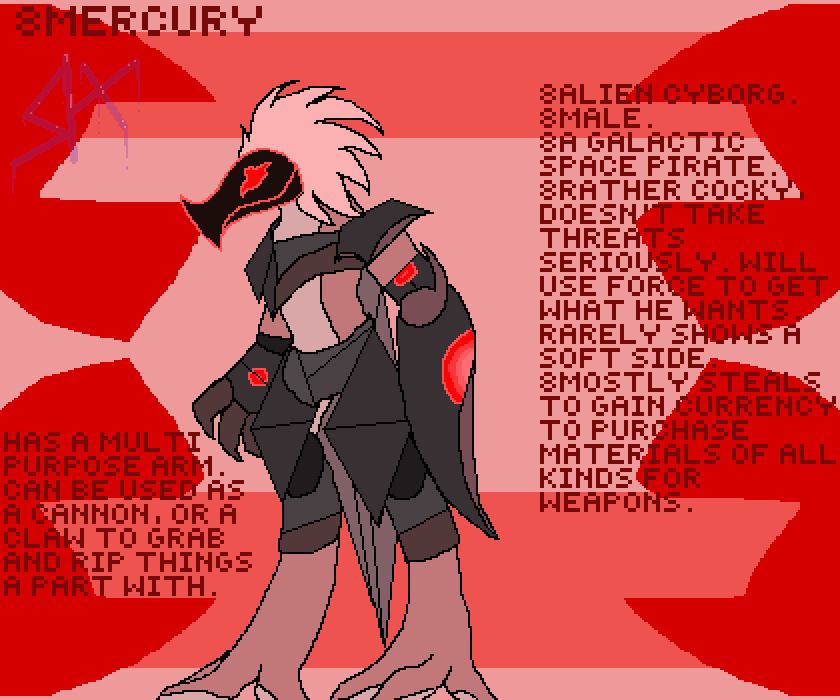 Pixilart - Mercury. -Character- by rawcalamity
