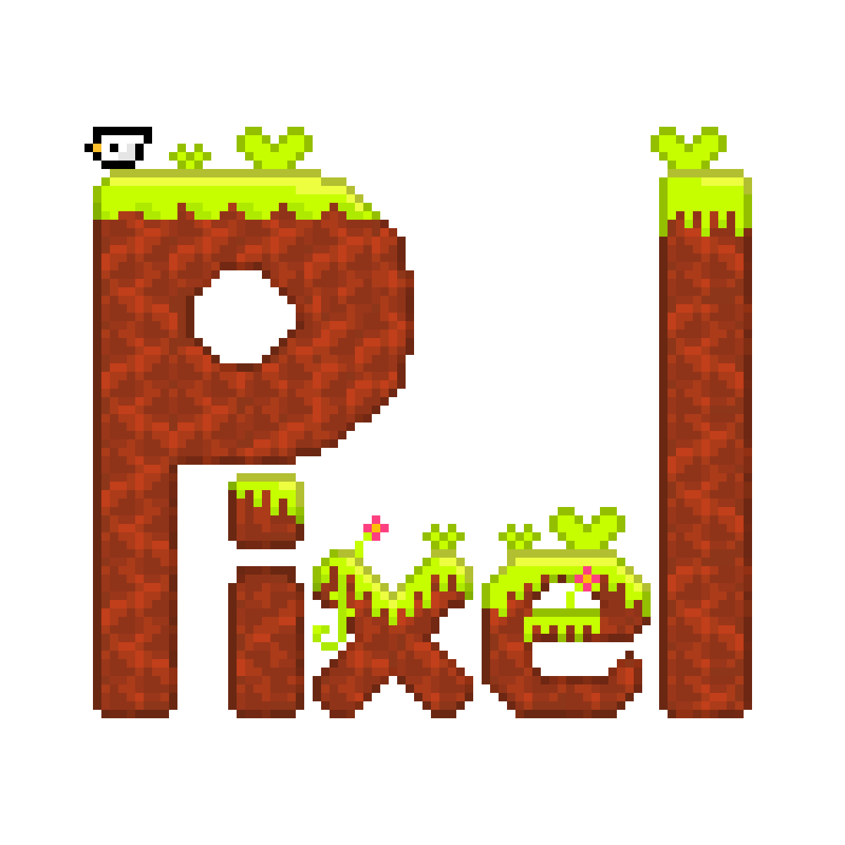 Pixilart - pixel grass land by llama-kin