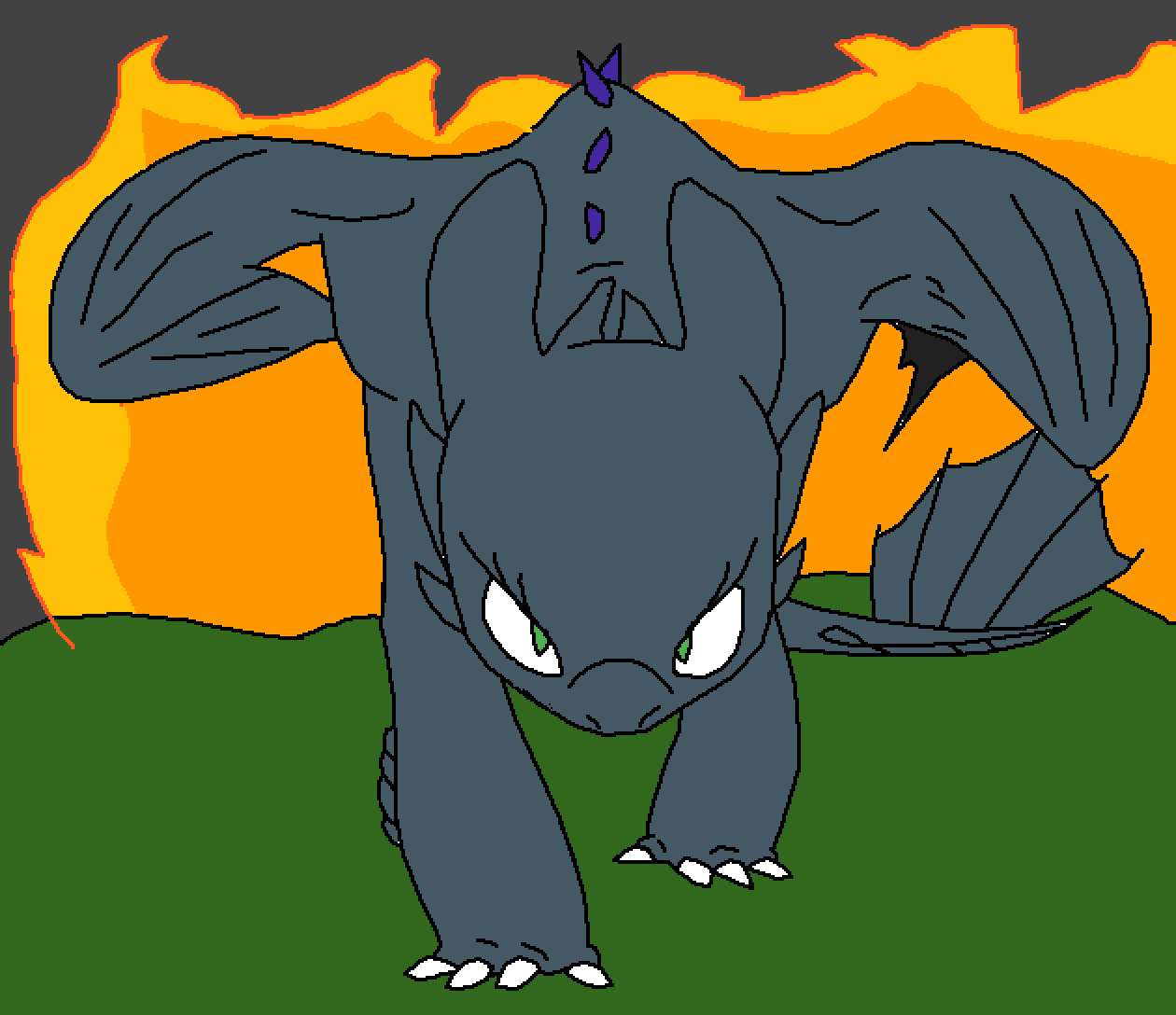 Editing TOOTHLESS! - Free online pixel art drawing tool - Pixilart