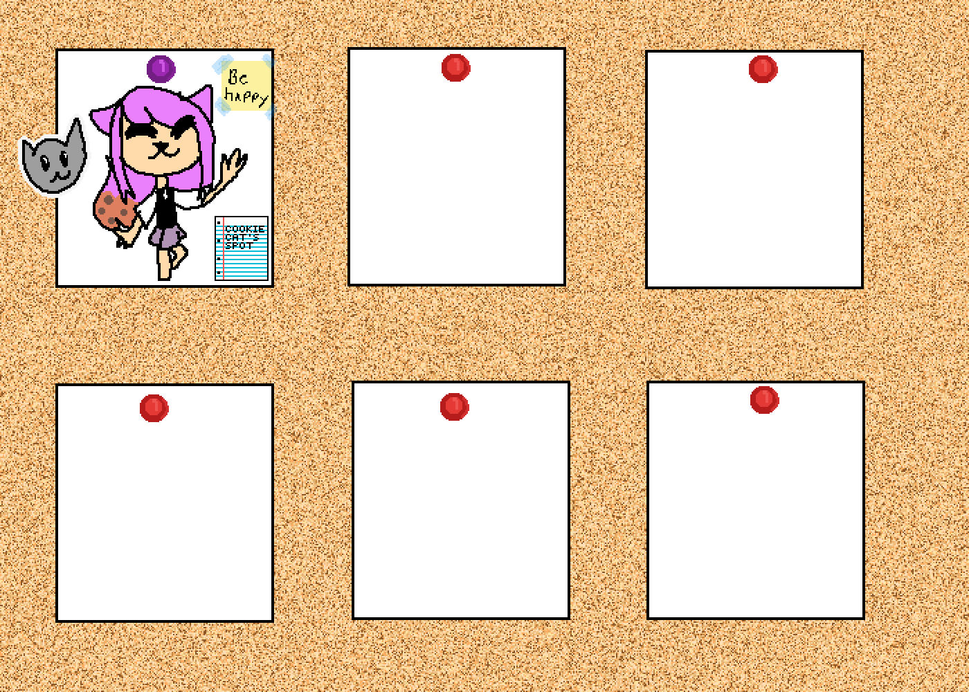 Editing cork board collab - Free online pixel art drawing tool - Pixilart