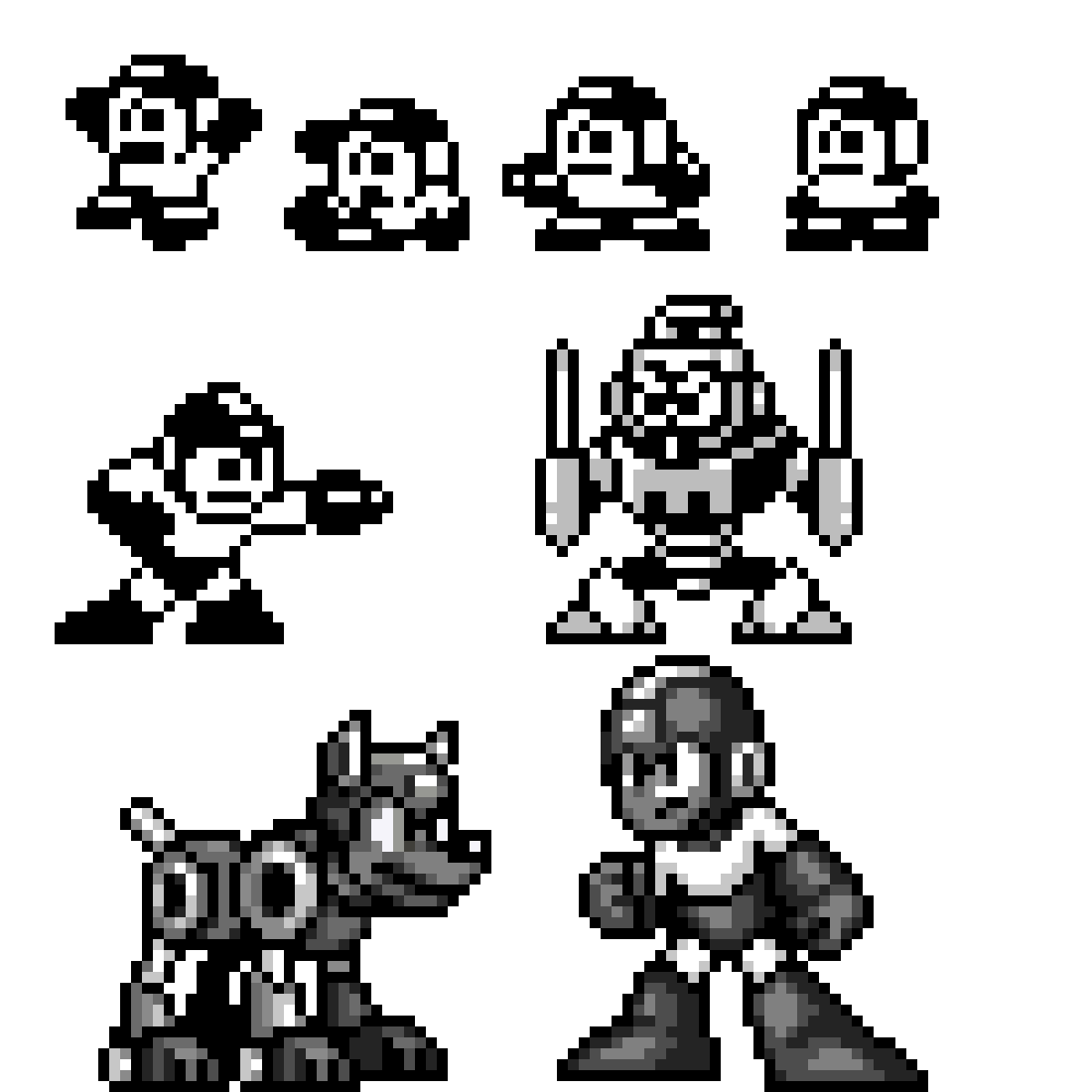 Pixilart - mm3 mm7 and chibi gameboy by Rizztar