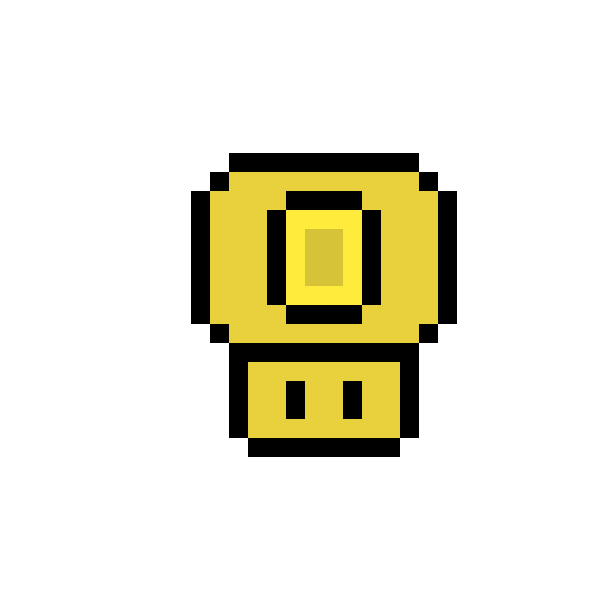 Pixilart - Gold Mushroom Sprite by Henry-L-Smith