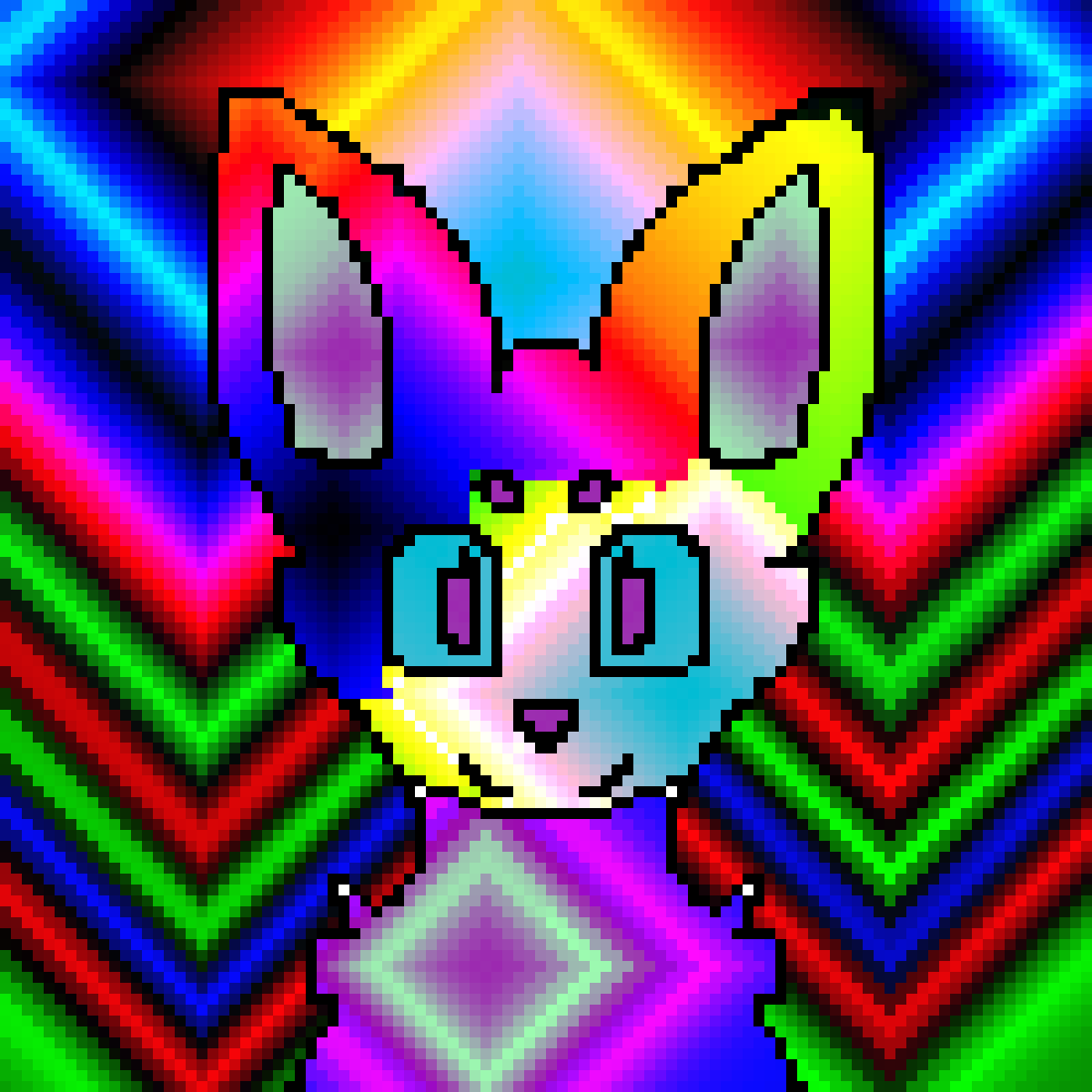 Pixilart - rainbow furry by Lovethefox