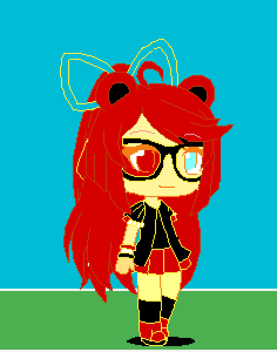 Editing gacha life girl - Free online pixel art drawing tool - Pixilart