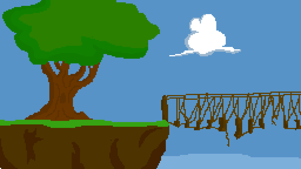 Pixilart - floating island by waterboy