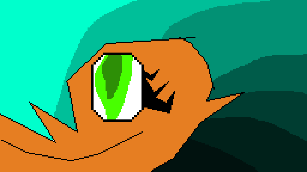 Pixilart - blue hair fade by LunaOfNights