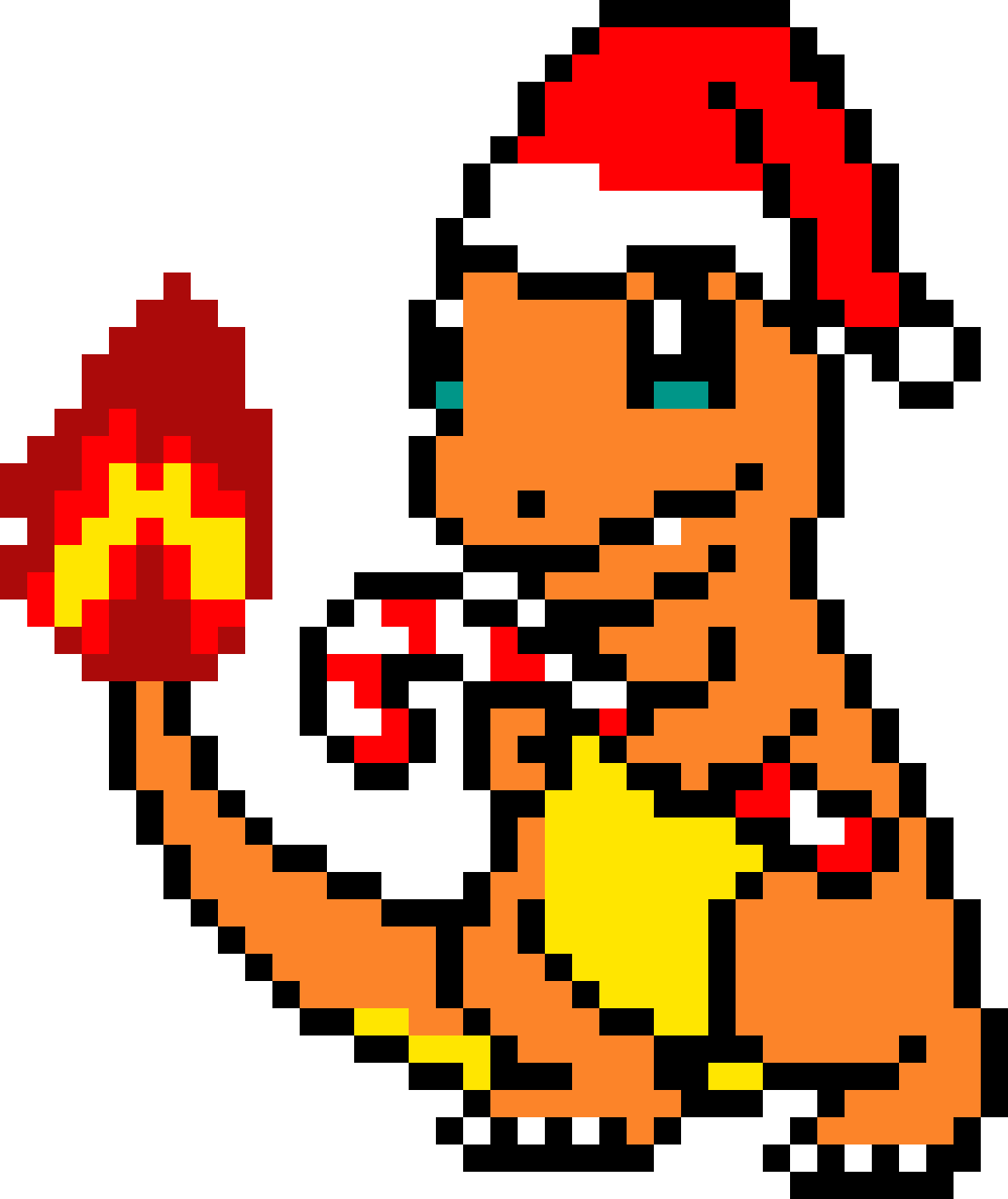 Pixilart - Charmander With Candy Can by RGuyader