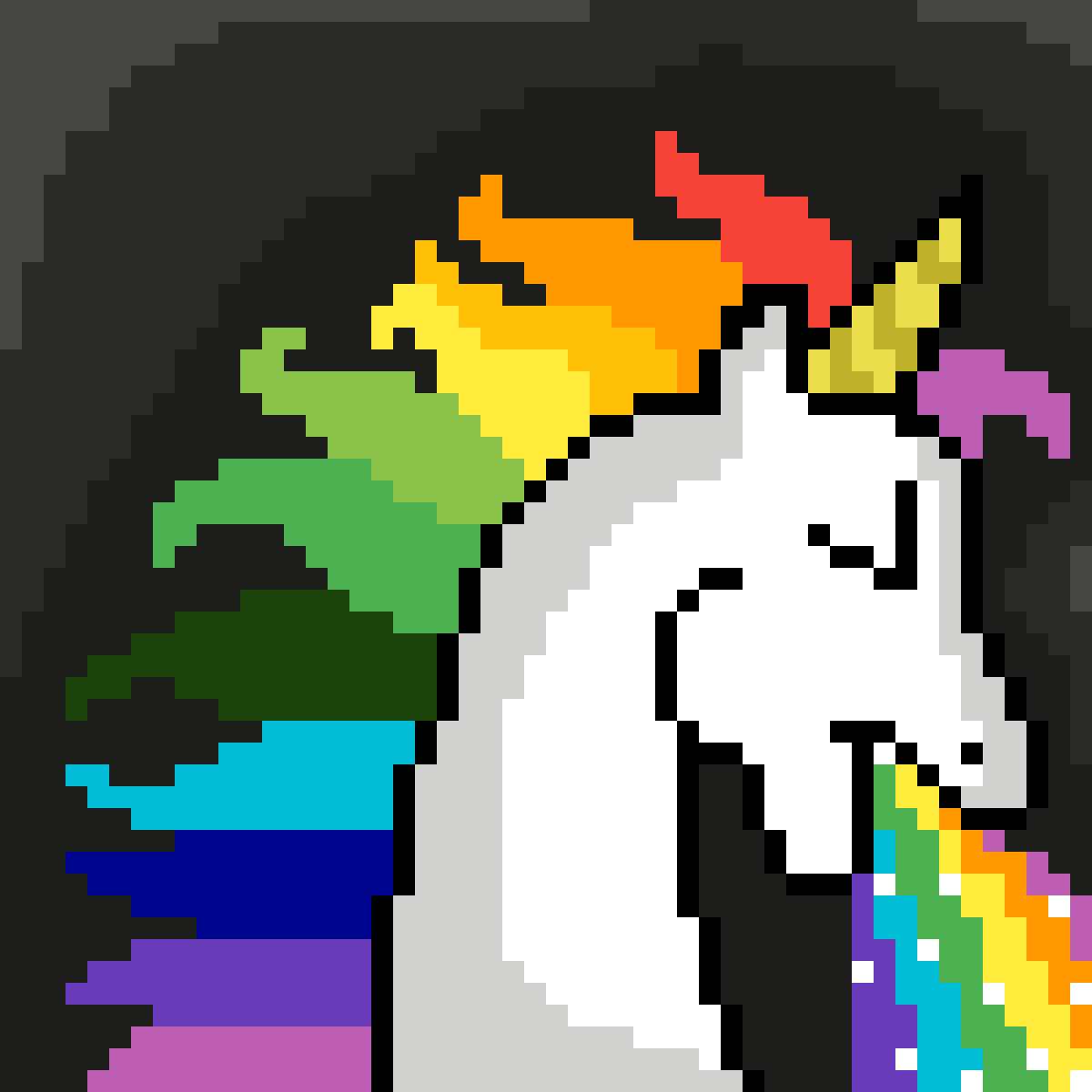Pixilart - Rainbow Puking Unicorn by Master-Ducky