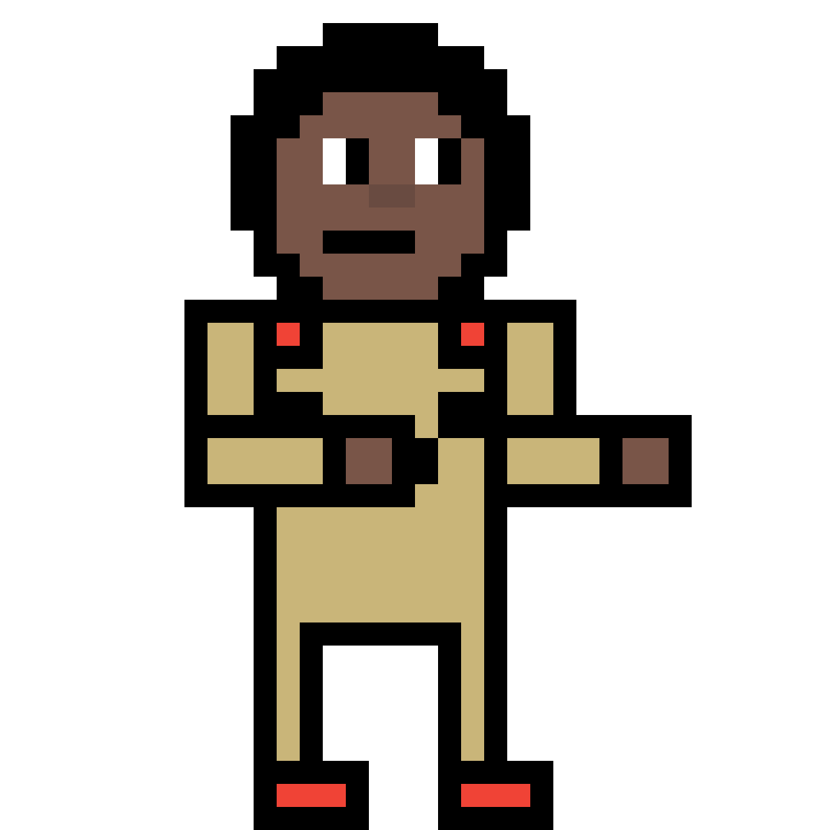Pixilart - John Holding Weapon Sprite by Pixel-Lord-12
