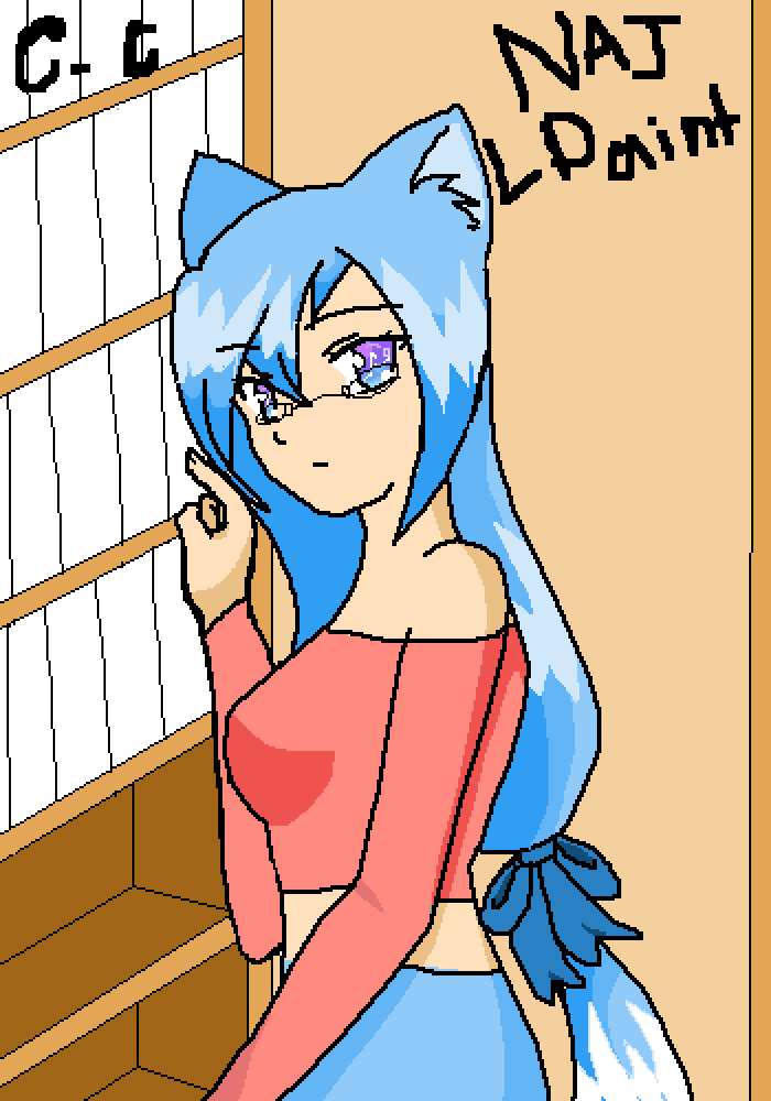 Pixilart - Meet the Naj Librarian paint by Xel-demigod-fox