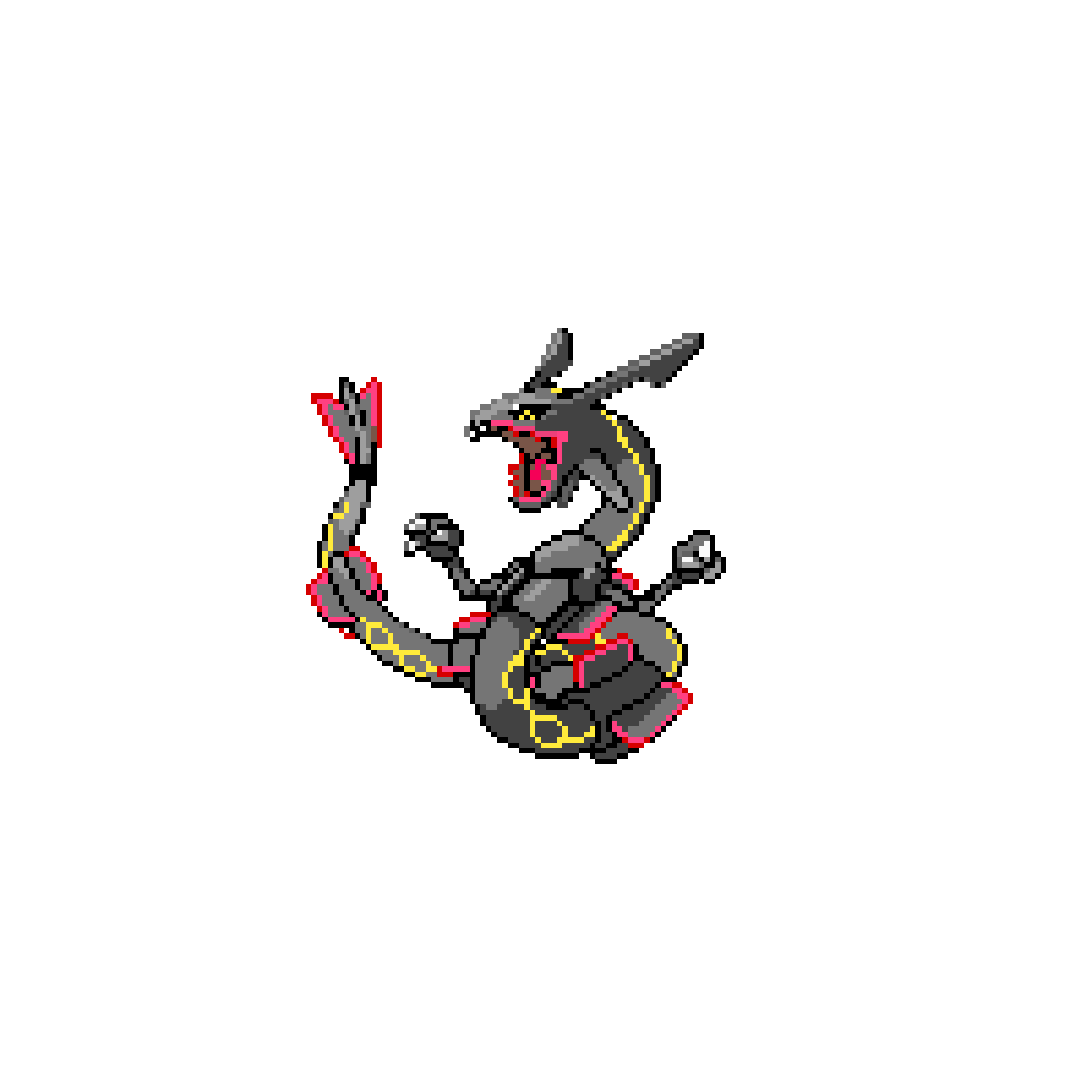 Pixilart - SHINY RAYQUAZA by JaidenFromUTube