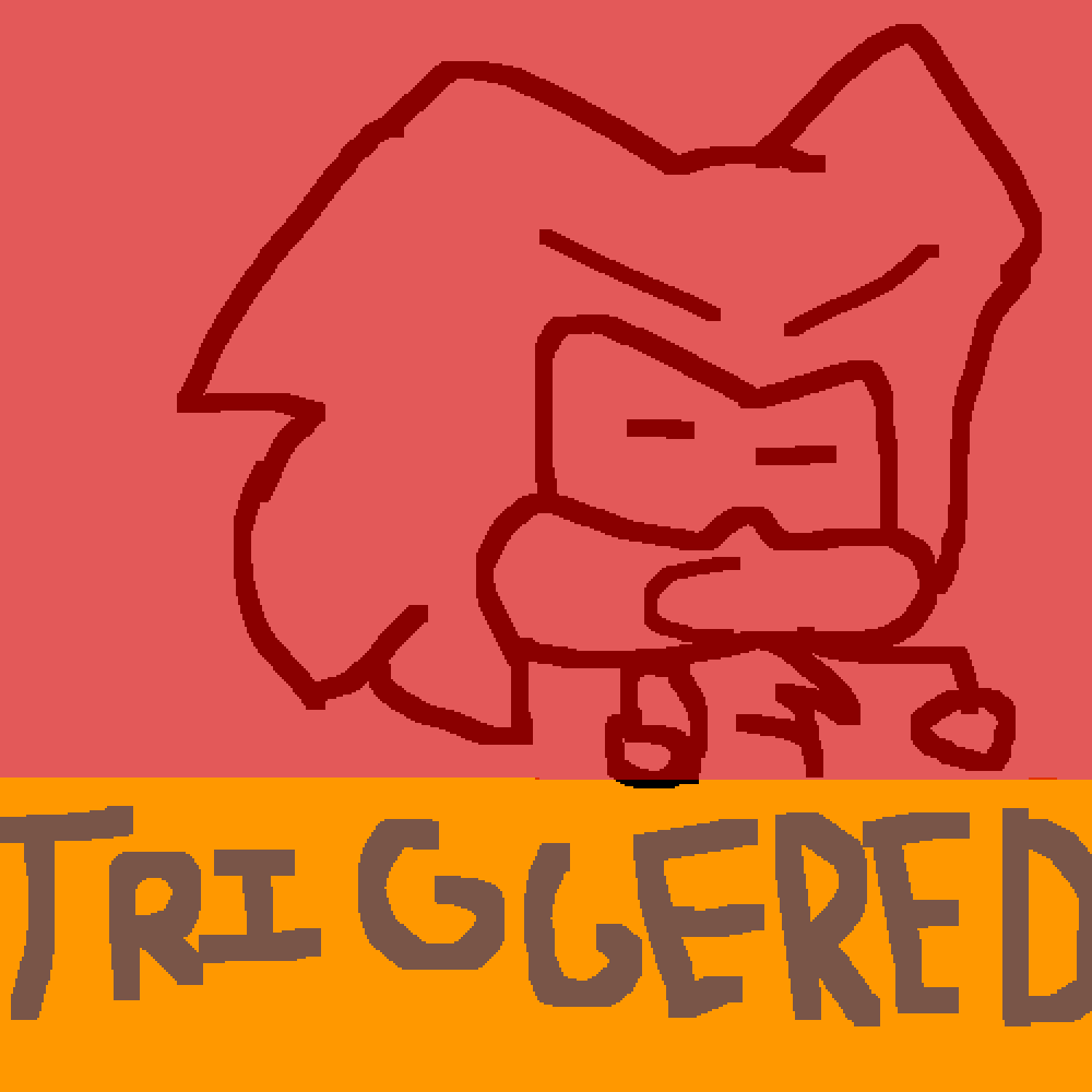 Pixilart - Sonic is triggered by his fandom. by FloofySonic
