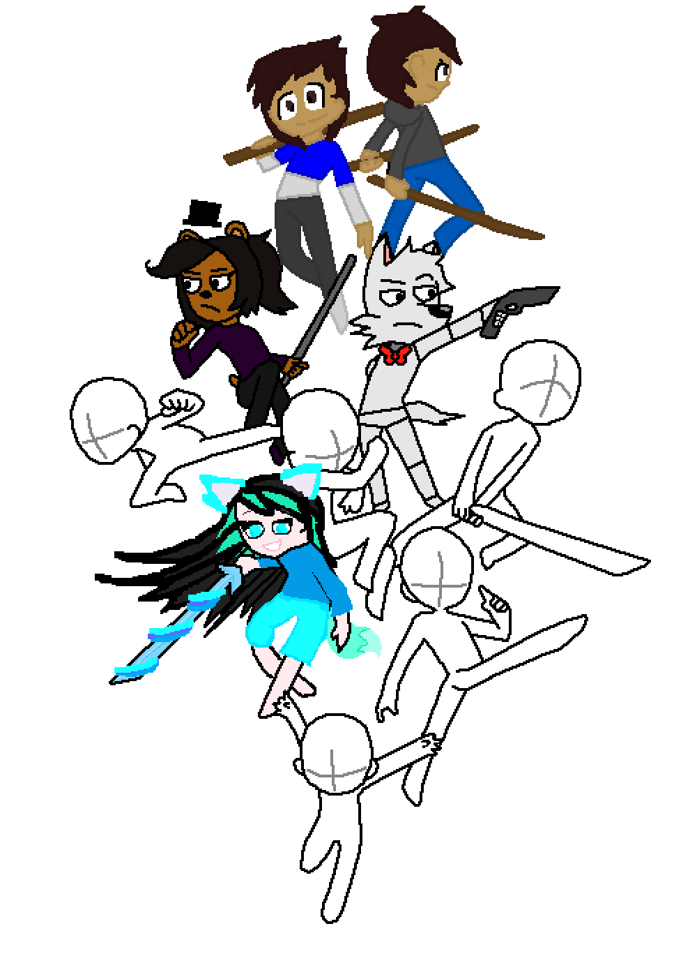 Editing Danger Squad - Free online pixel art drawing tool - Pixilart