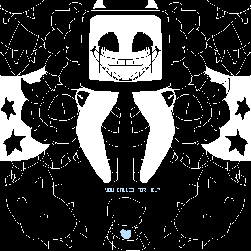 Pixilart - NightFallen Omega Flowey by ringobingo