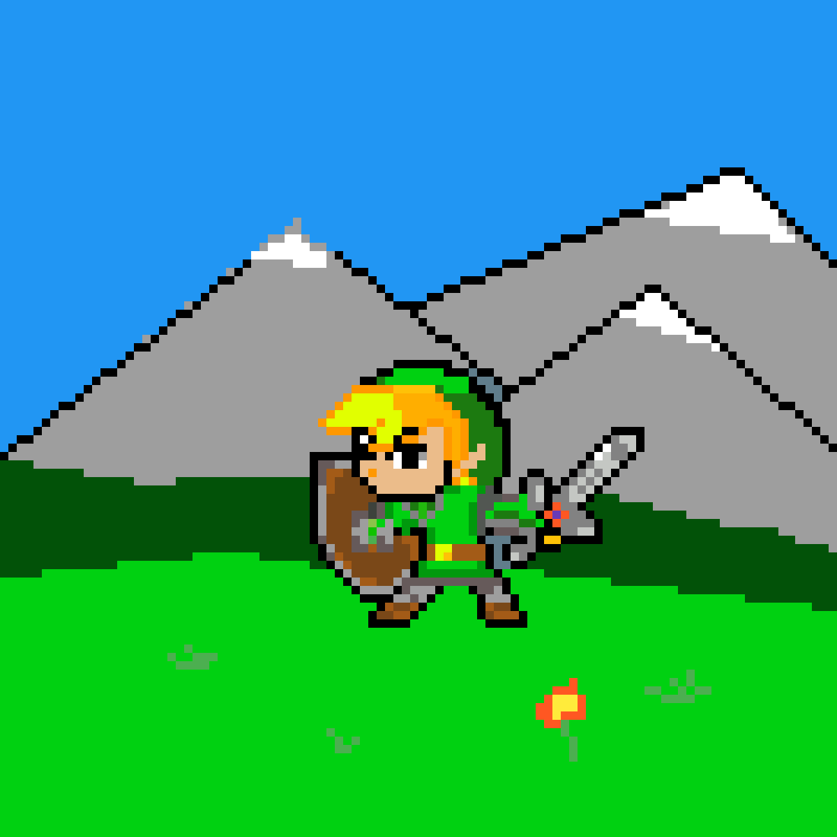 Pixilart - Link from Zelda by PyroManiac