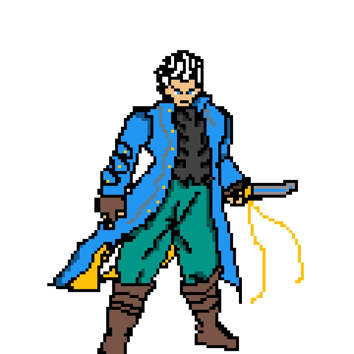 Pixilart - Vergil Pixel Art by DeterminedSoul