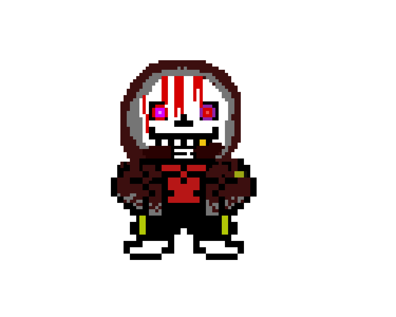 Pixilart - Dust HorrorFell Sans by CubeBallistic