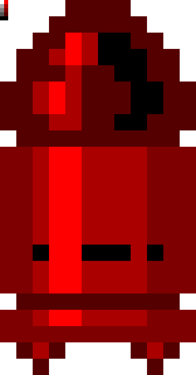 Pixilart - Monochromatic Red Bullet Kin by TheatreMask