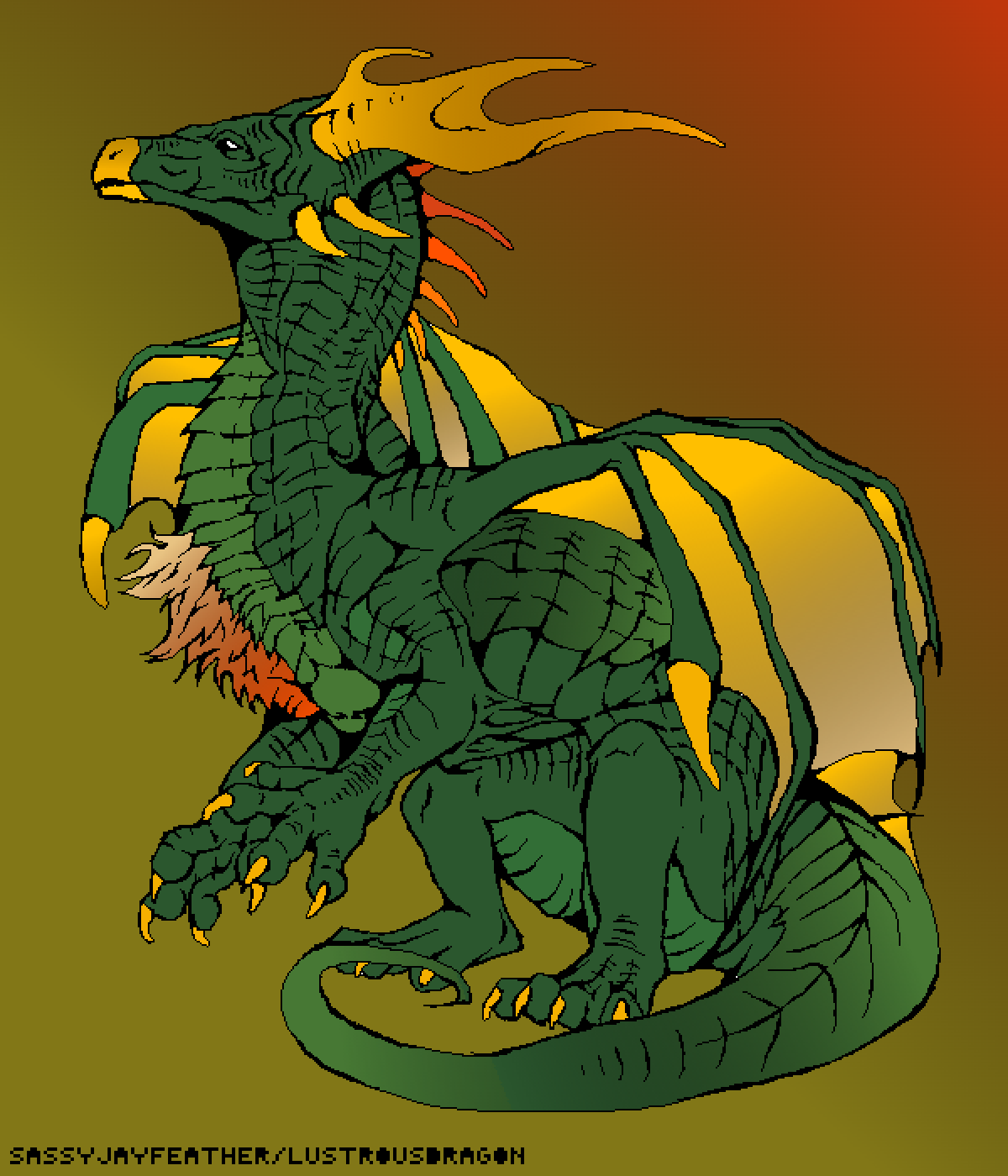 Pixilart - Mango Dragon by Long-Horse