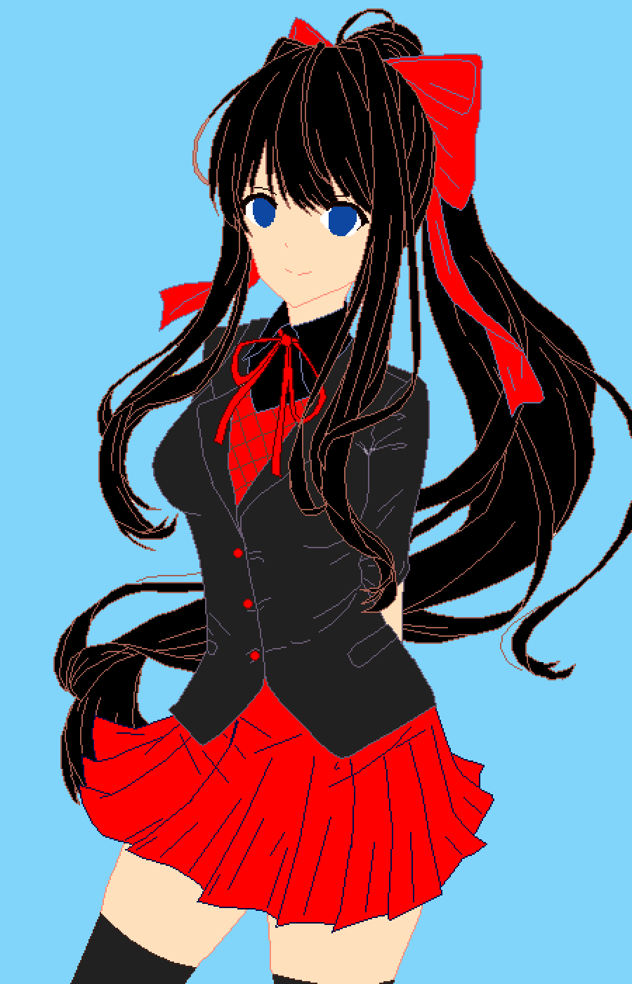 Pixilart - School Girl by KilluaXYzoldyck