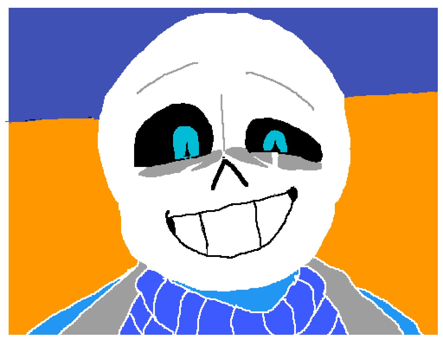 Pixilart - GlitchTale sans by RyanArts
