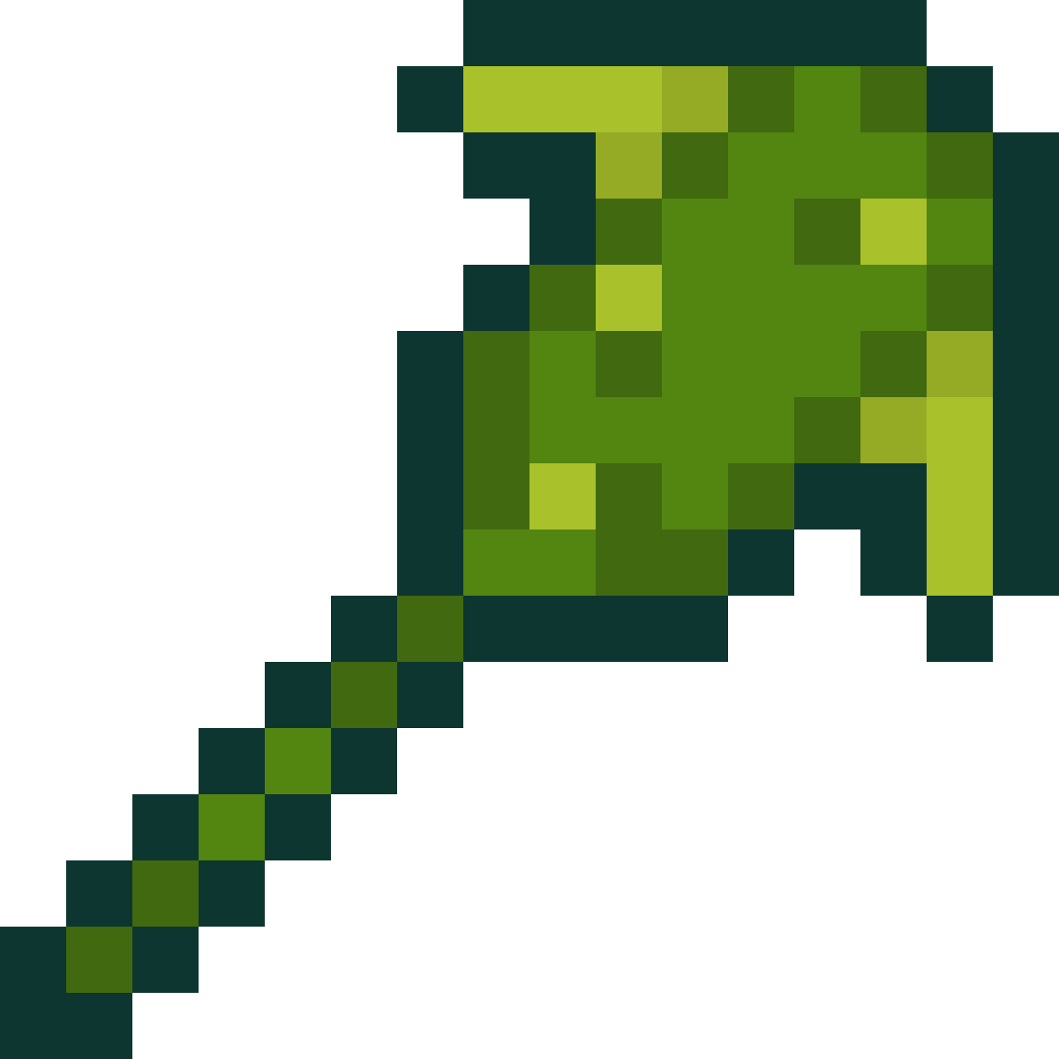Pixilart - Cactus Pickaxe by Donzboi
