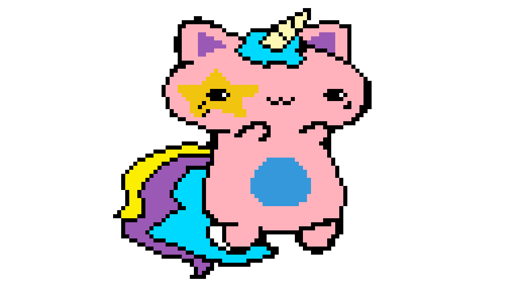 Editing Unicat - Free online pixel art drawing tool - Pixilart