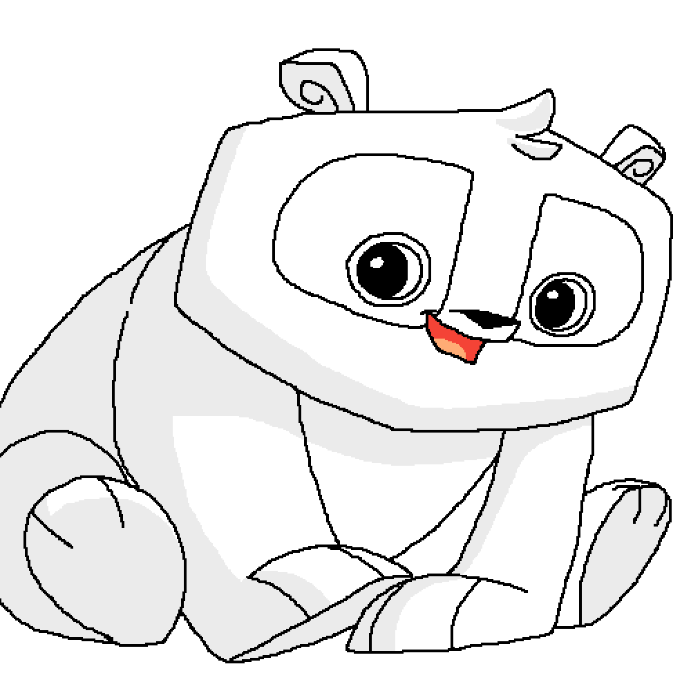 Pixilart - Aj panda base uwu by CUTEkittenGIRL