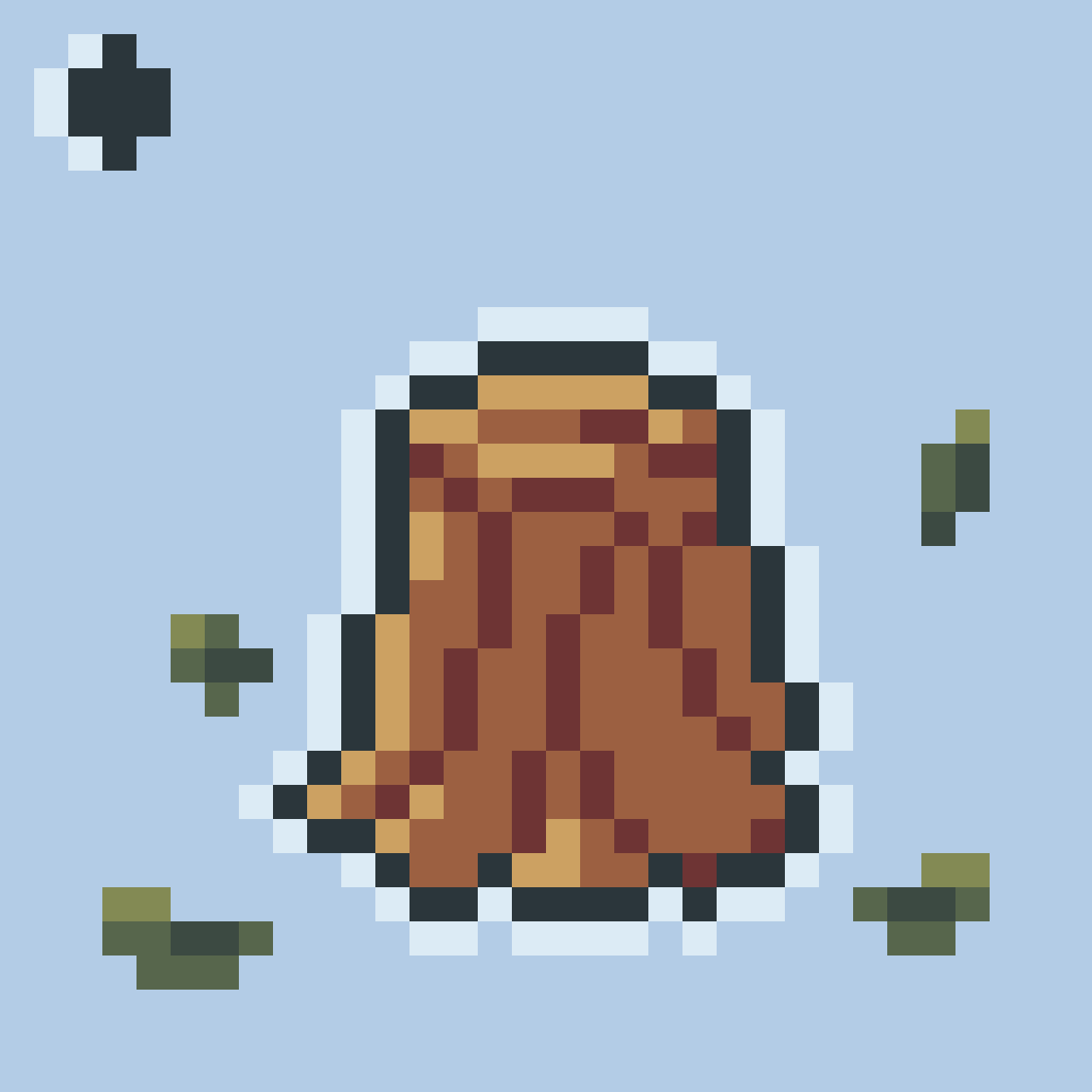 Pixilart - Stump with leaves by Eclipse89