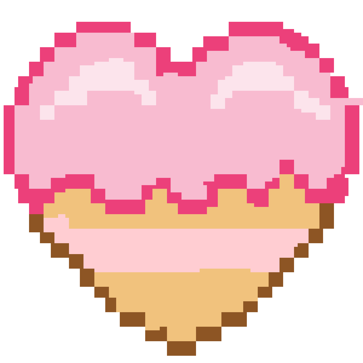 Editing Heart Pixel Sweets Candy - Free online pixel art drawing tool ...