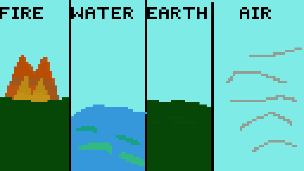 Editing The 4 Elements - Free online pixel art drawing tool - Pixilart