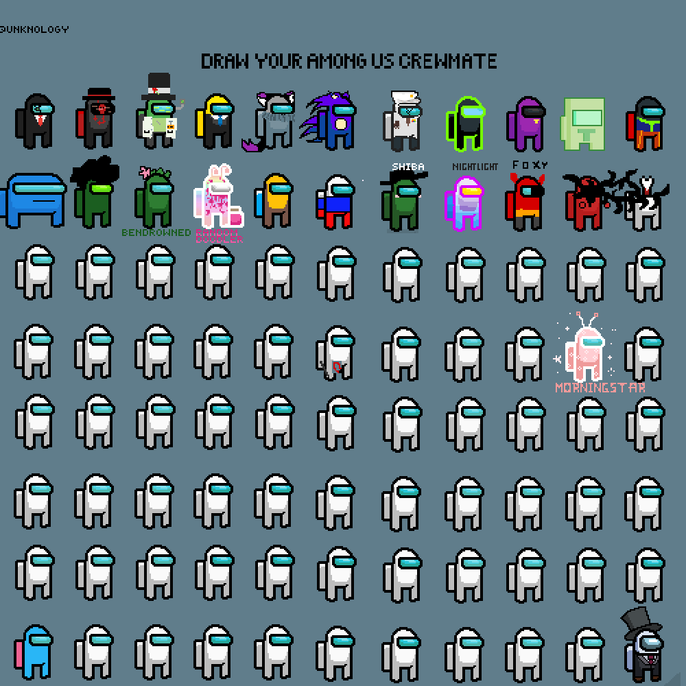 Editing Among us - Free online pixel art drawing tool - Pixilart