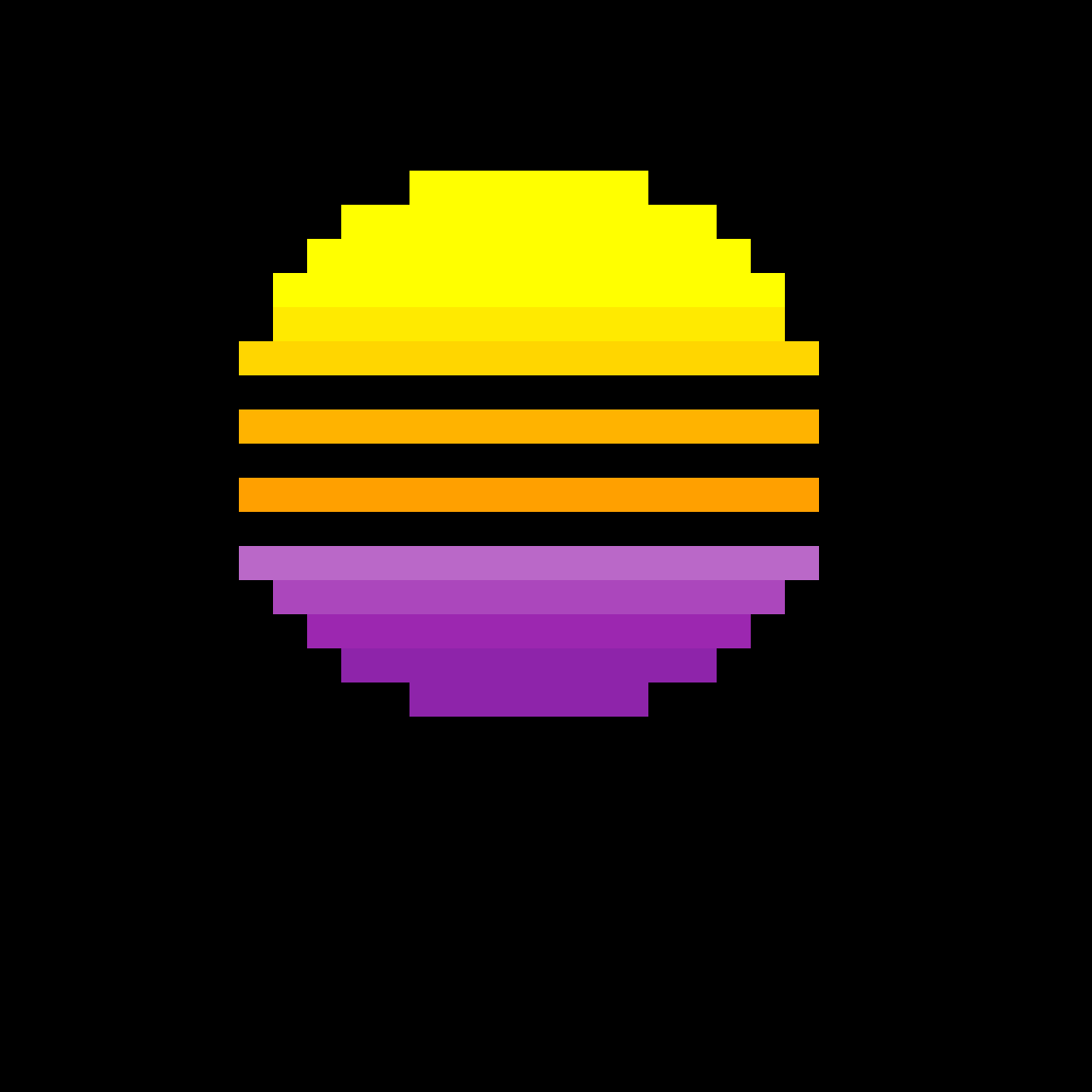 Pixilart - 1980s Retro Sun by SS-Shady