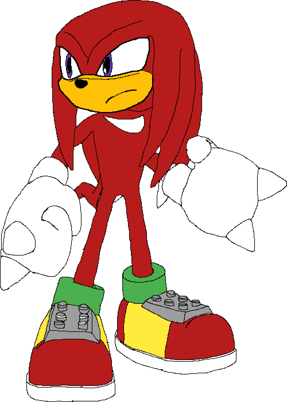 Editing Knuckles - Free online pixel art drawing tool - Pixilart