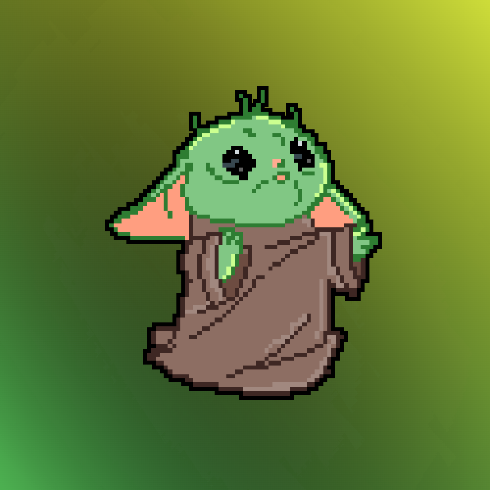 Pixilart - baby yoda by Artisfunlol123