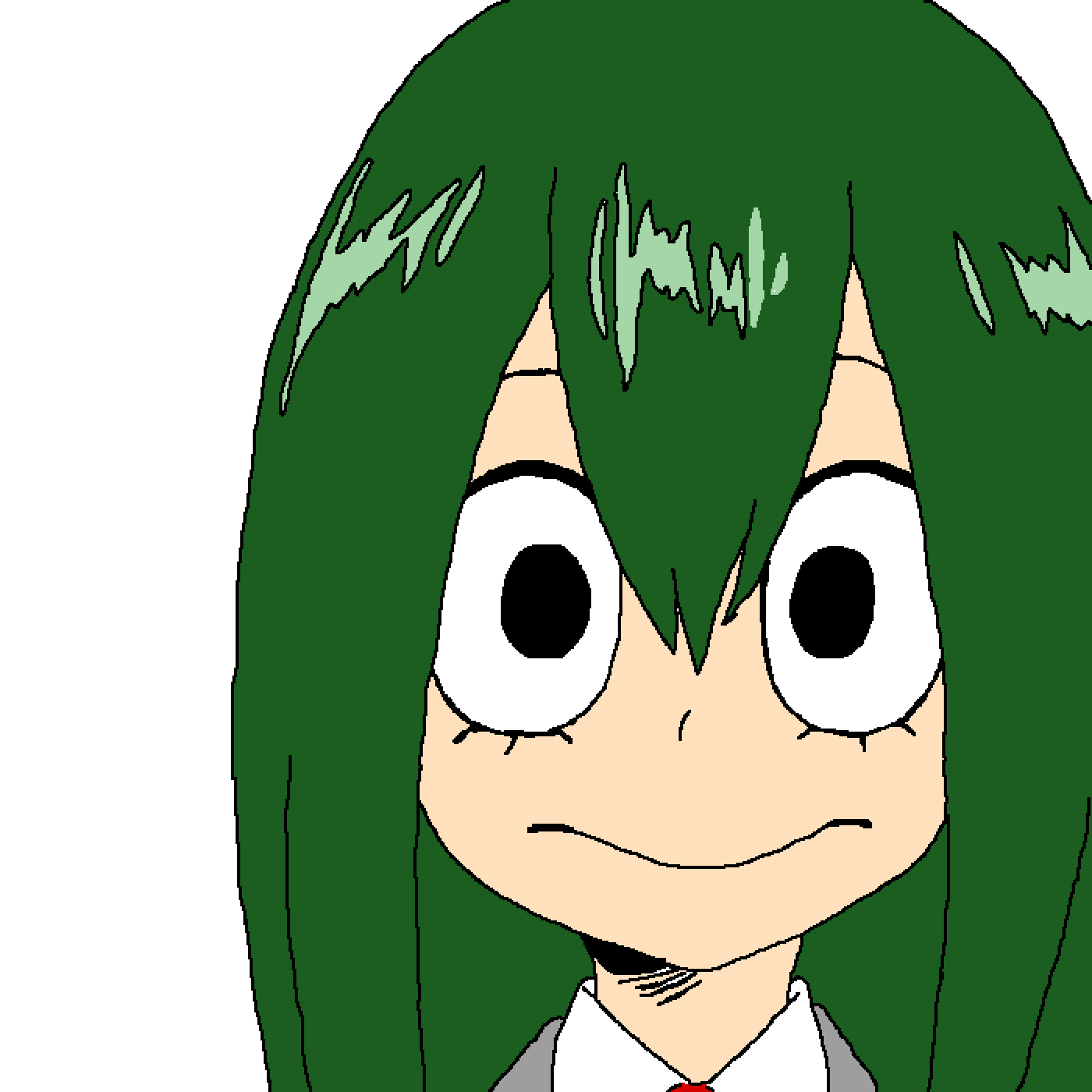 Editing Tsuyu asui - Free online pixel art drawing tool - Pixilart