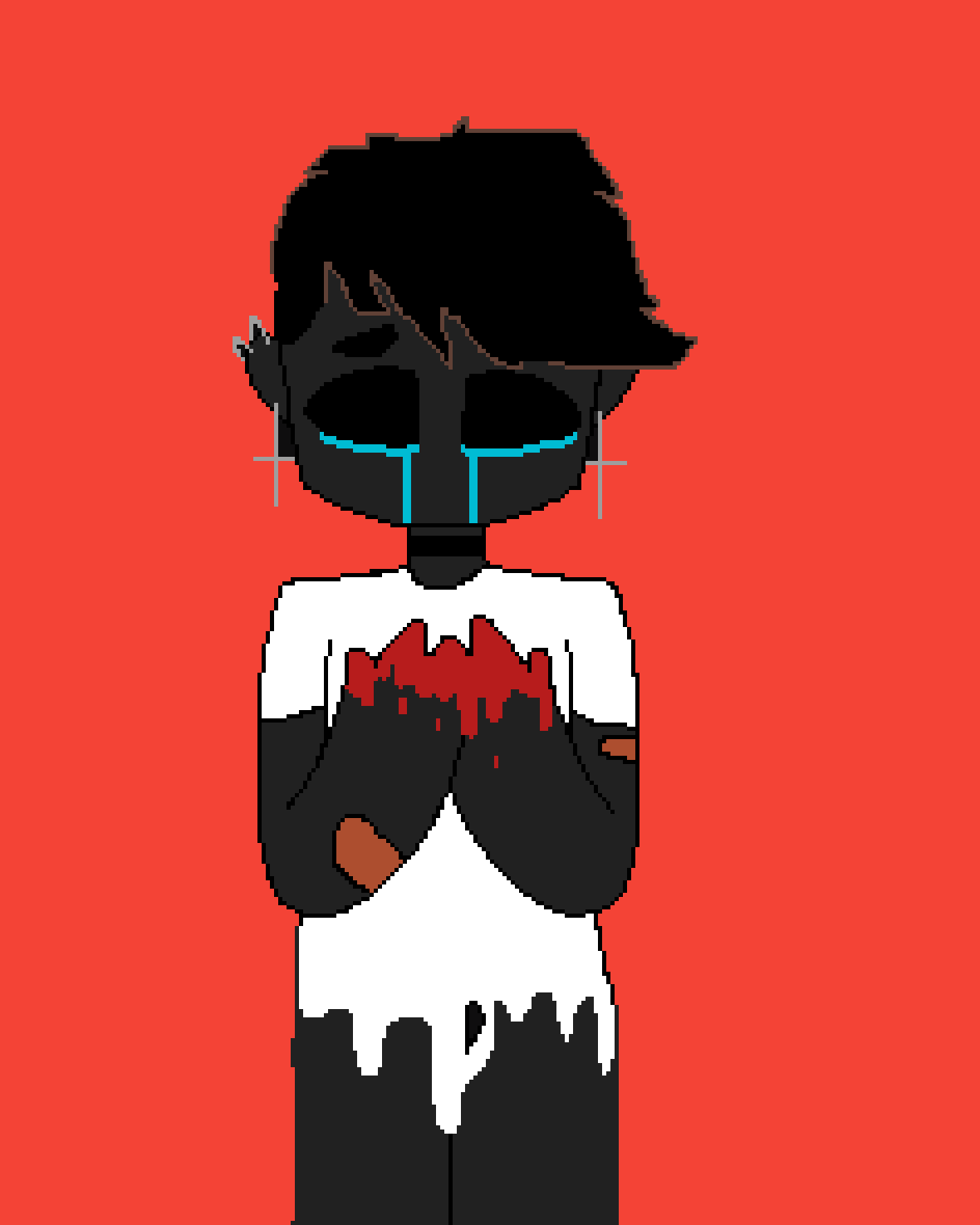 Pixilart - sad demon by bf-gf-pico